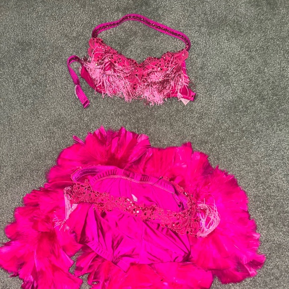 Costumes | Hot Pink Feather Dance Costume | Poshmark